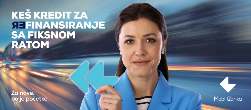 Mobi banka: Keš krediti za refinansiranje uz uvek fiksnu kamatnu stopu | Kamatica